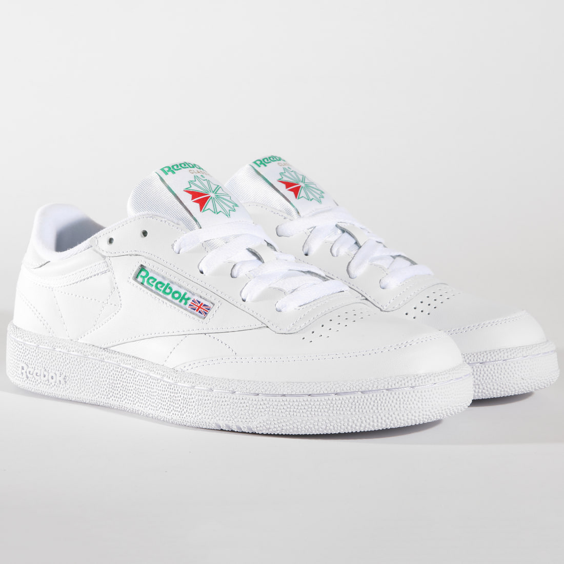 Reebok - Baskets Club 85 AR0456 White Green - LaBoutiqueOfficielle.com