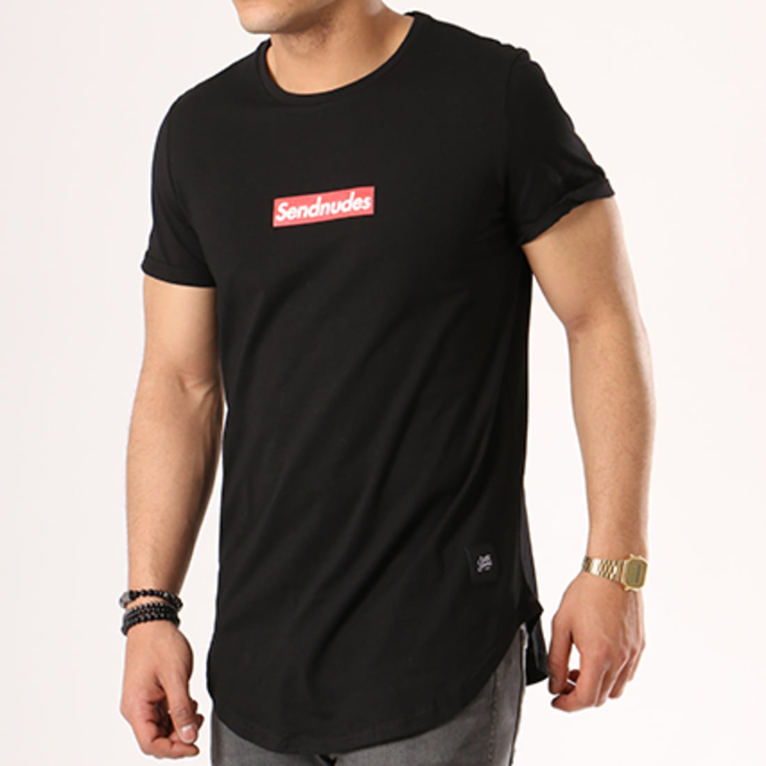 Sixth June - Tee Shirt Oversize M3308CTS Noir - LaBoutiqueOfficielle.com