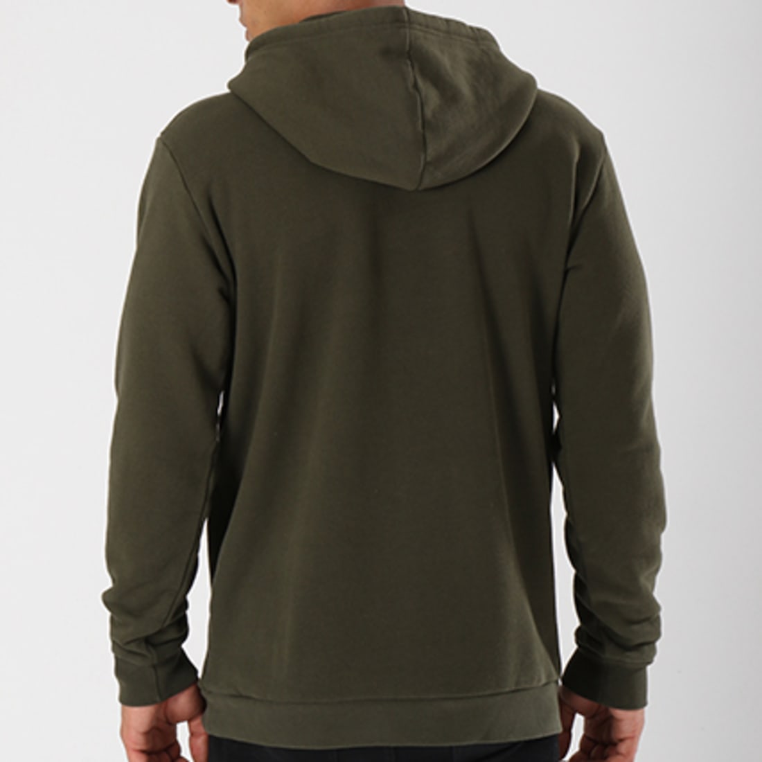 Adidas Originals Sweat Capuche Trefoil Dt7970 Vert Kaki