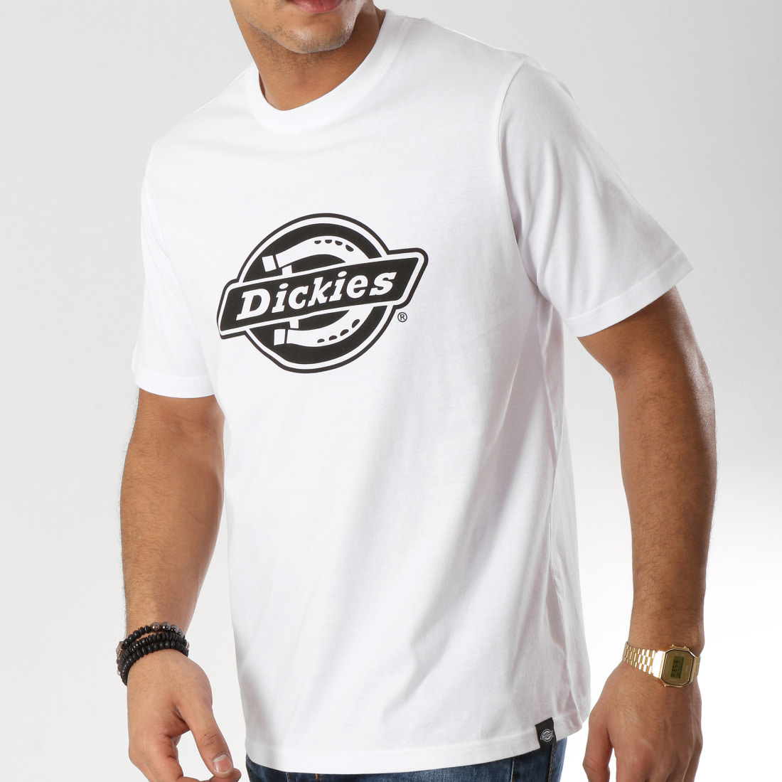 Dickies Tee Shirt Hs One Colour Blanc Noir