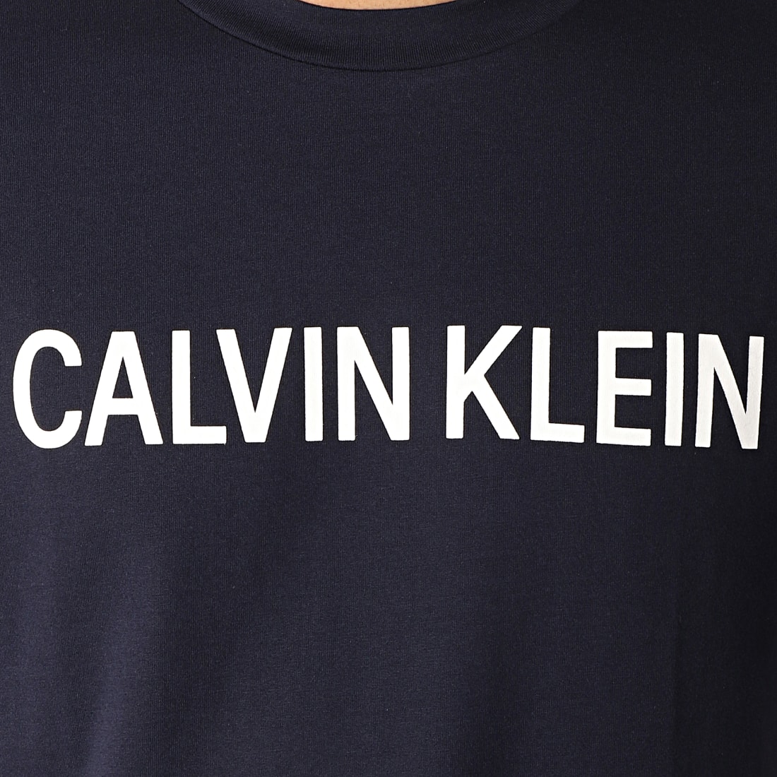 Calvin Klein Tee Shirt Institutional Logo 1463 Bleu Marine