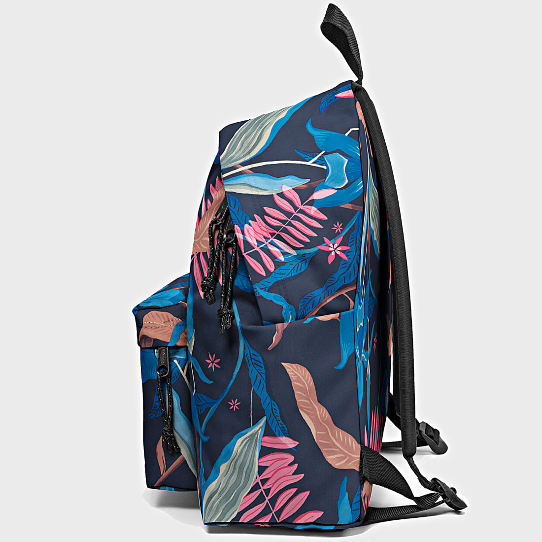 Eastpak - Sac A Dos Padded Pak'r Bleu Marine Floral Rose ...