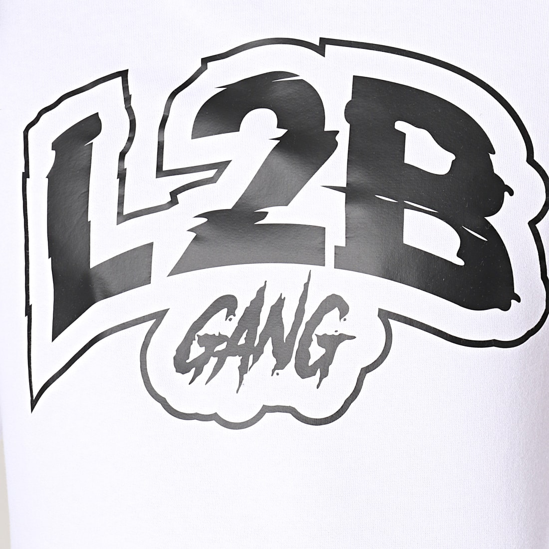 L2B Gang - Sweat Capuche Logo Blanc Noir - LaBoutiqueOfficielle.com