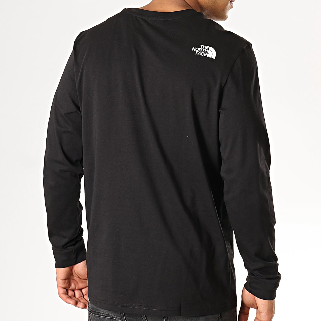 The North Face - Tee Shirt Manches Longues Simple Dome 3L3B Noir Blanc ... The North Face - Tee Shirt Manches Longues Simple Dome 3L3B Noir Blanc ...