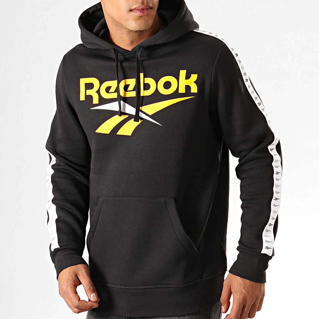 Reebok - Sweat Capuche A Bandes Classic Vector EB3636 Noir ...