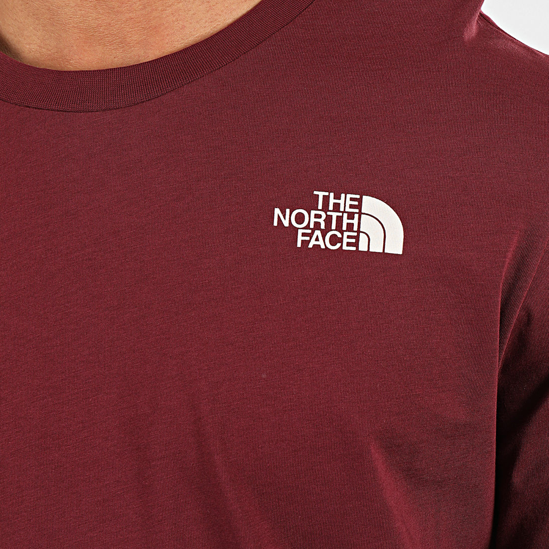 The North Face - Tee Shirt Manches Longues Simple Dome 3L3B Bordeaux ... The North Face - Tee Shirt Manches Longues Simple Dome 3L3B Bordeaux ...