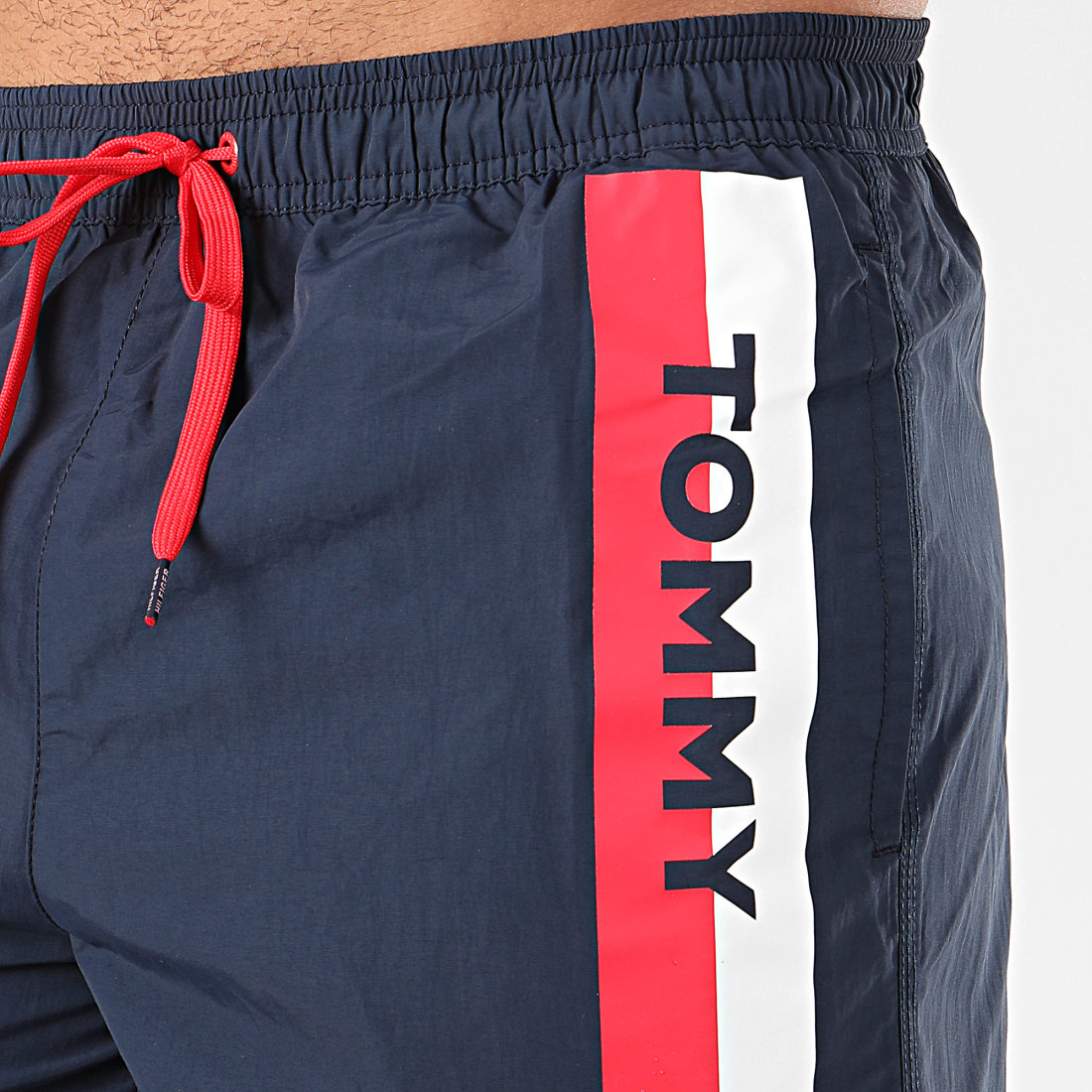 Tommy Hilfiger Short De Bain A Bande Medium Drawstring 1699 Bleu