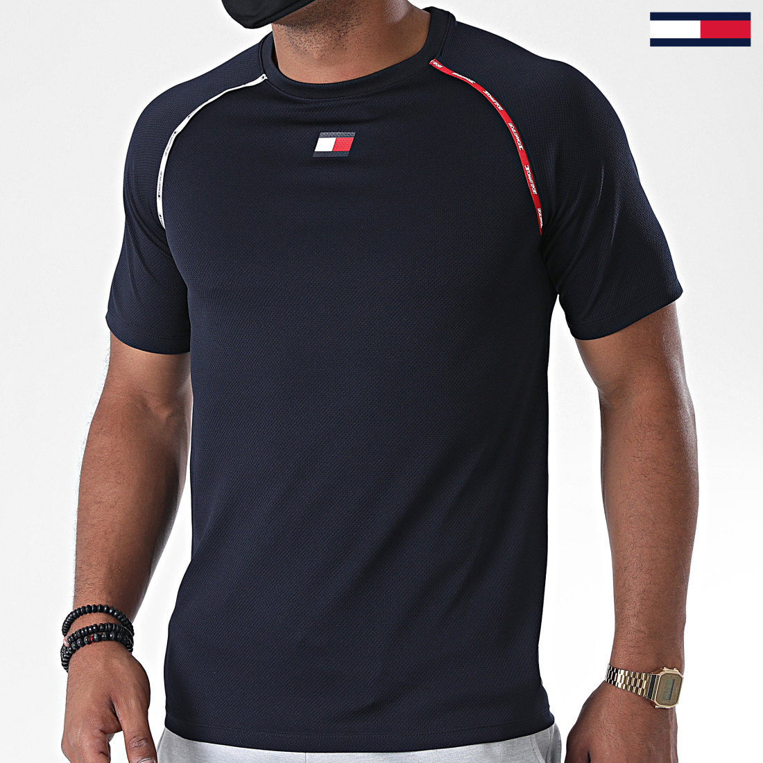 Tommy Sport - Tee Shirt 0459 Bleu Marine - LaBoutiqueOfficielle.com