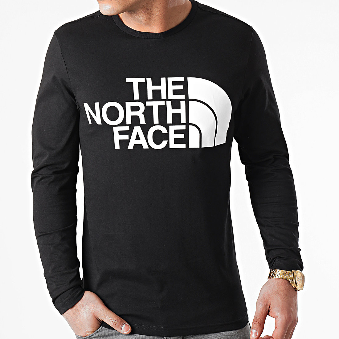 The North Face - Tee Shirt Manches Longues Standard A5585 Noir ... The North Face - Tee Shirt Manches Longues Standard A5585 Noir ...