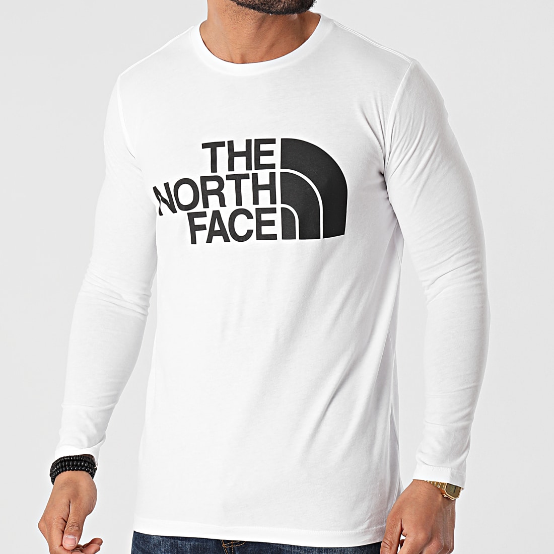 The North Face - Tee Shirt Manches Longues Standard A4M7FFN4 Blanc ... The North Face - Tee Shirt Manches Longues Standard A4M7FFN4 Blanc ...