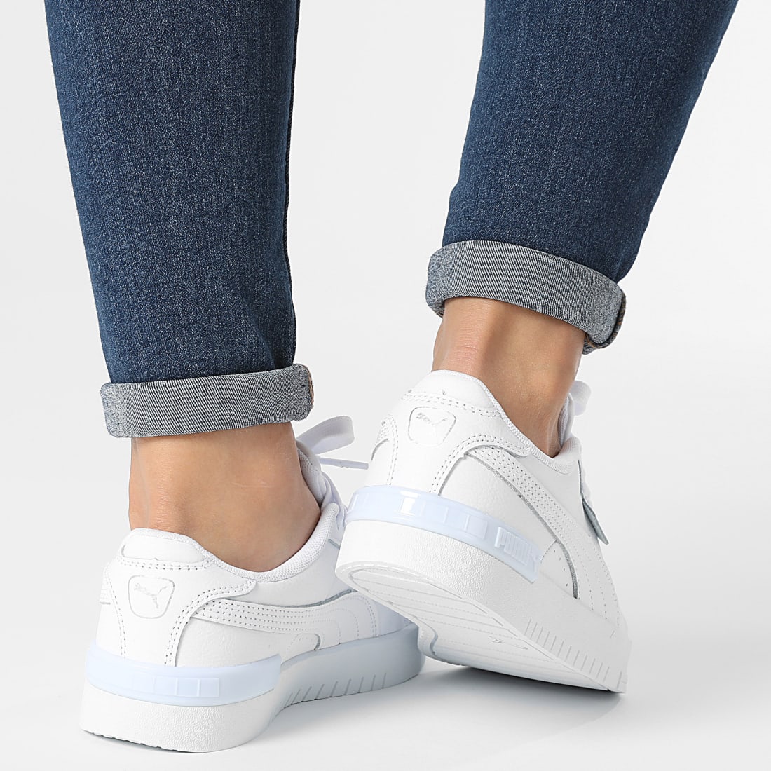 Puma - Baskets Femme Jada 380751 Puma White Puma Silver ...