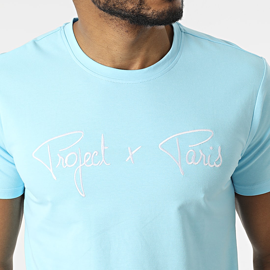 Project X Paris - Tee Shirt 1910076 Bleu Clair - LaBoutiqueOfficielle.com