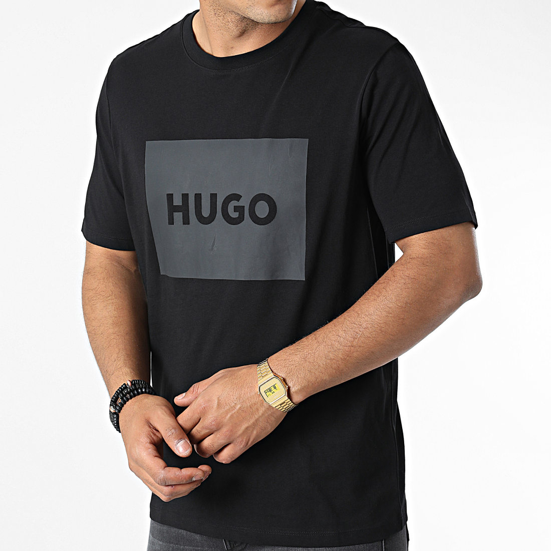 HUGO - Tee Shirt 50467952 Noir - LaBoutiqueOfficielle.com