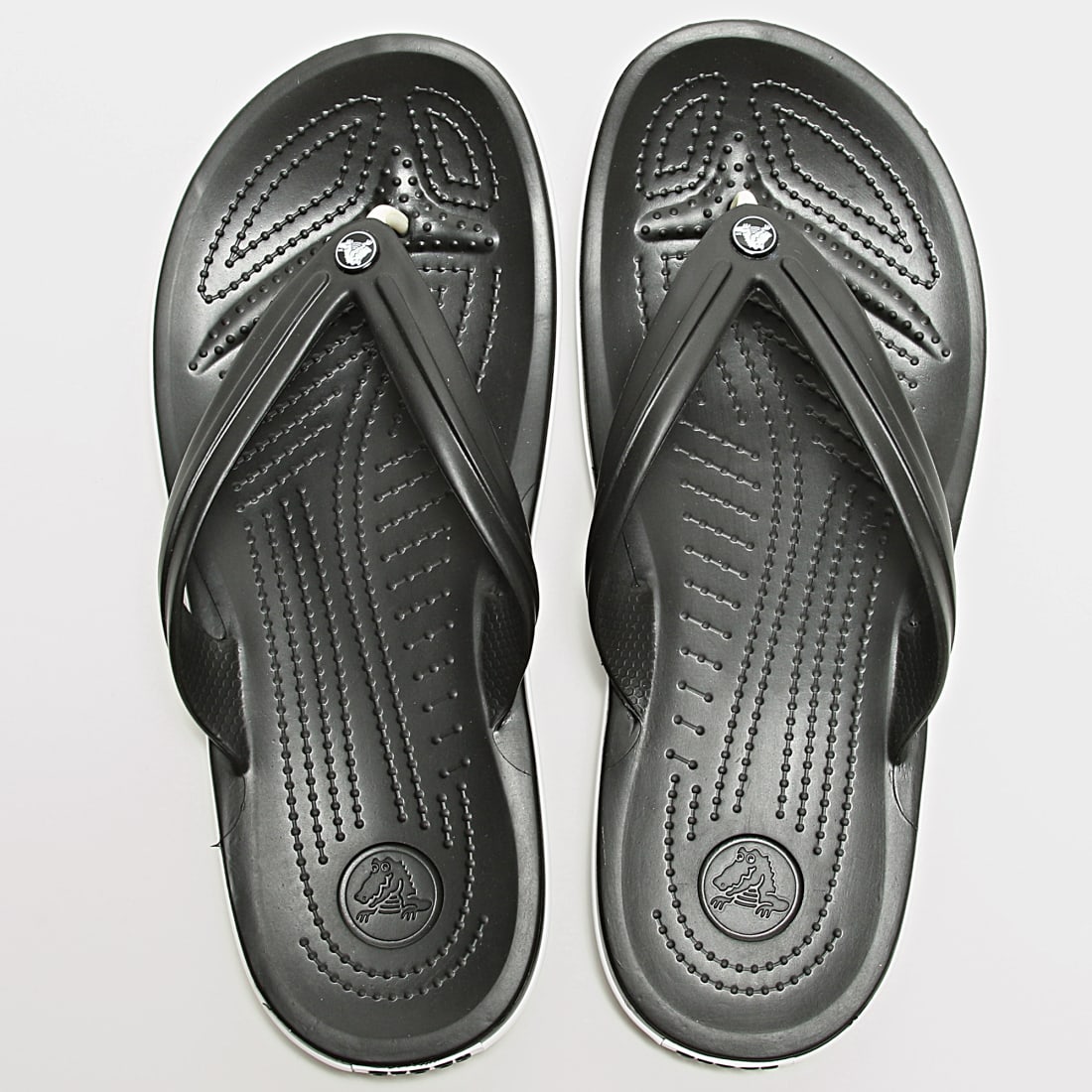 Crocs - Tongs Crocband Flip Noir - LaBoutiqueOfficielle.com