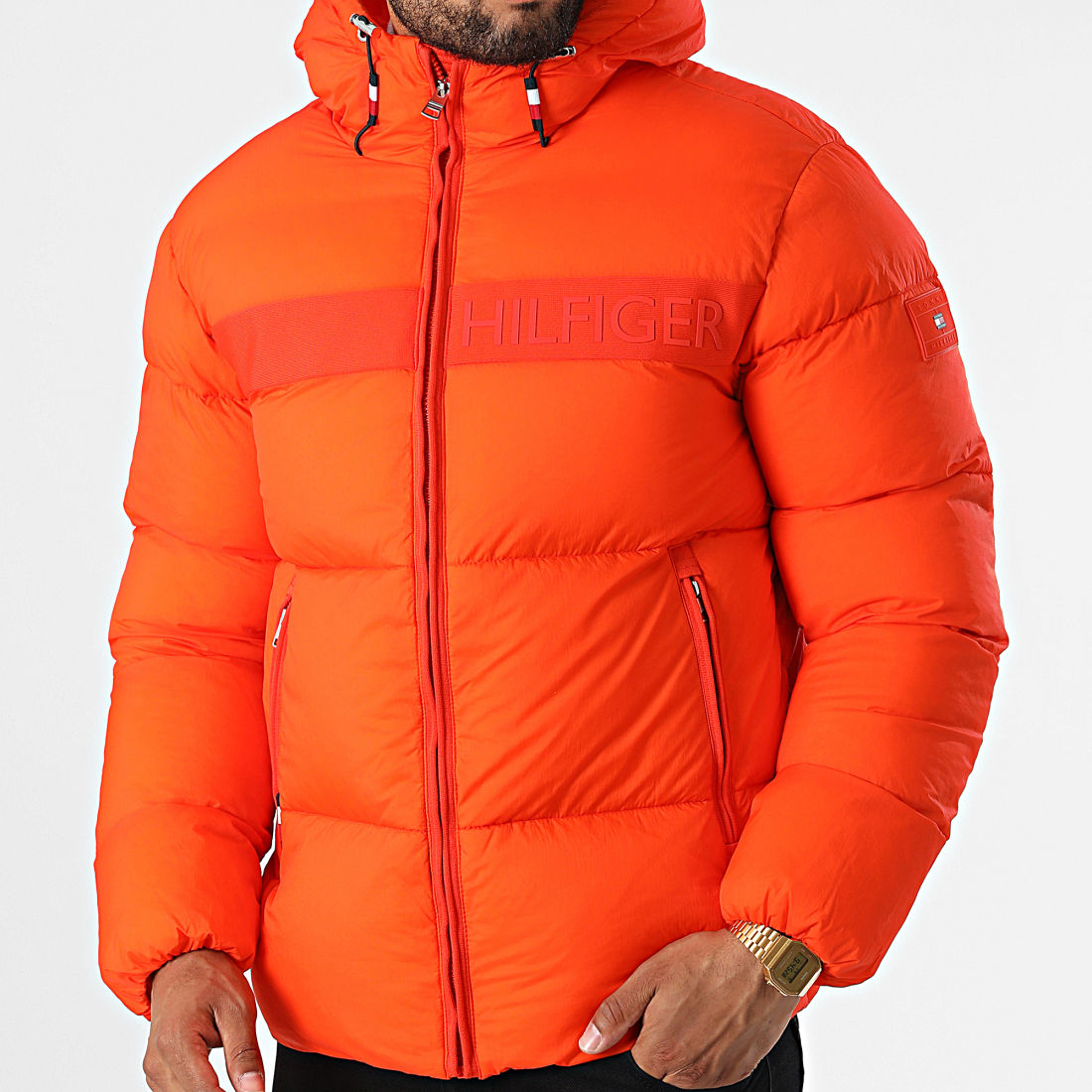 Tommy Hilfiger - Doudoune Capuche High Loft 7679 Orange ... Tommy Hilfiger - Doudoune Capuche High Loft 7679 Orange ...