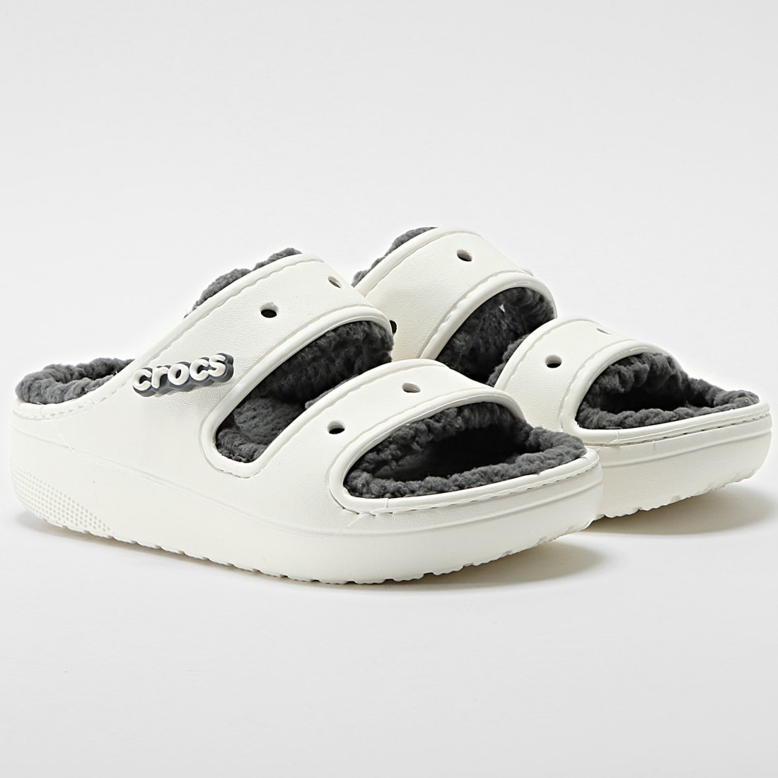 Crocs - Sandales Femme Classic Cozzzy 207446 White ...