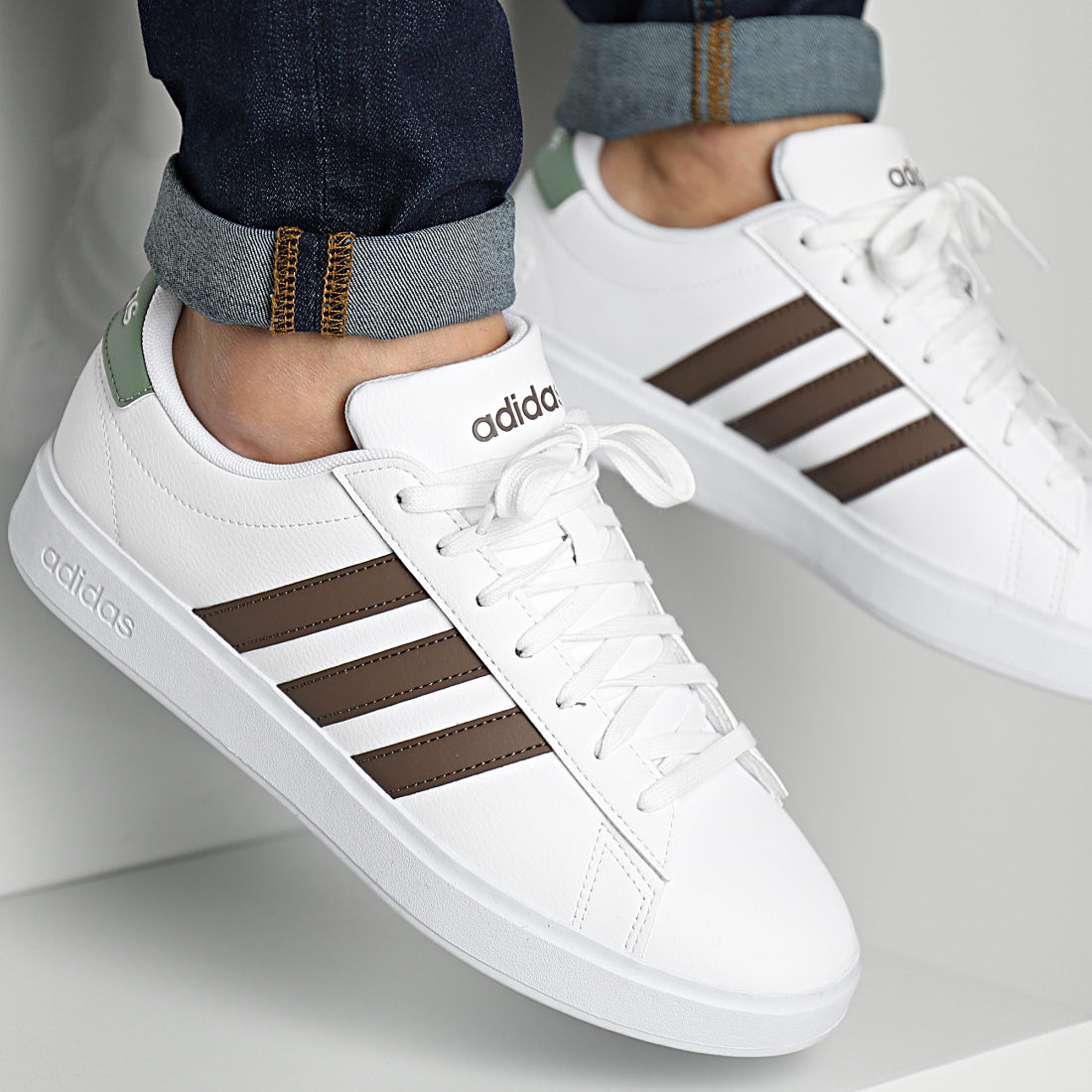 Adidas Grand Court Cloudfoam Comfort Shoes White Men's Lifestyle Adidas ...