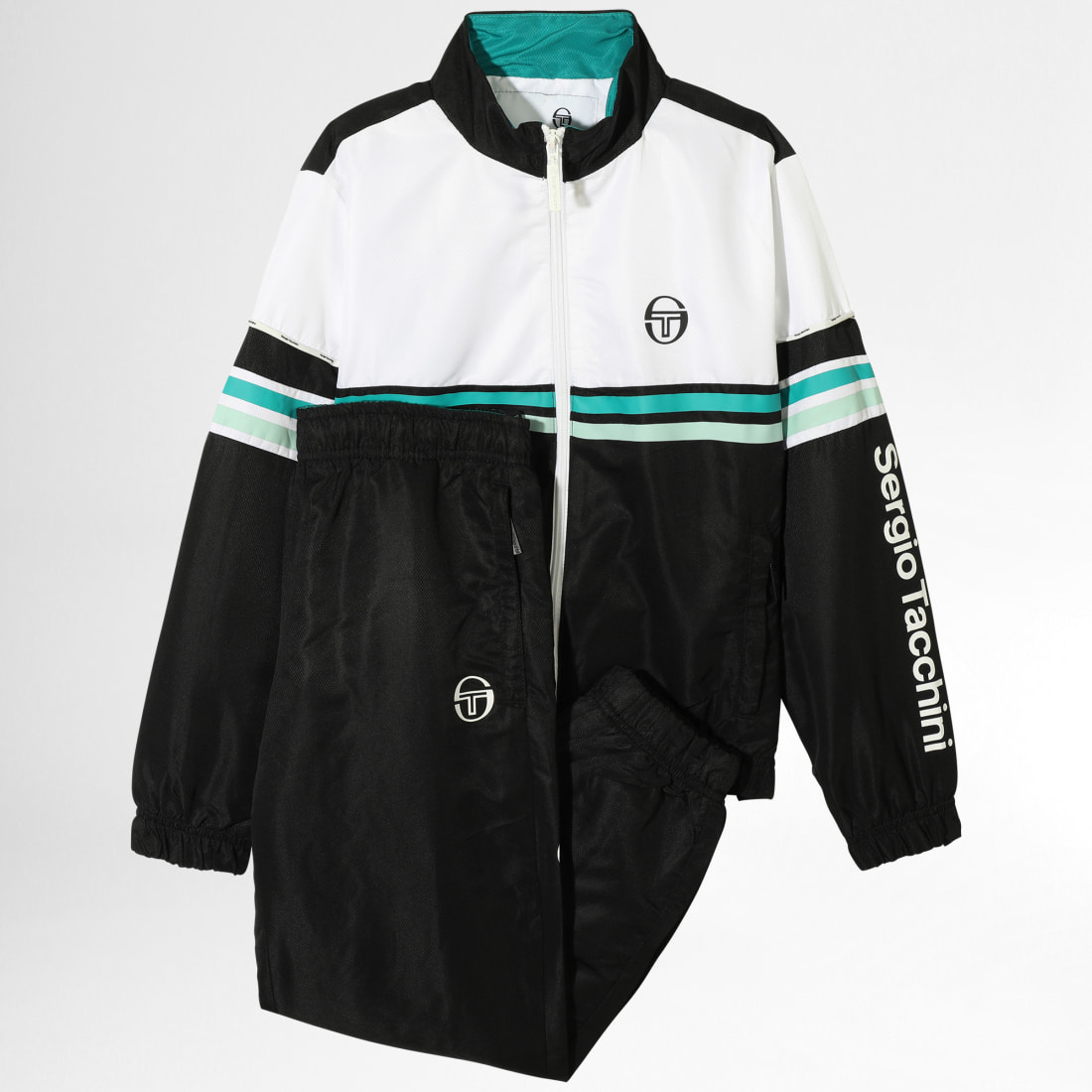 Sergio Tacchini - Ensemble De Survetement Enfant Reggie 40123 Noir ...