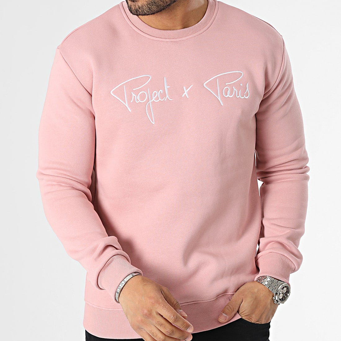 Project X Paris - Sweat Crewneck 1920009 Rose - LaBoutiqueOfficielle.com