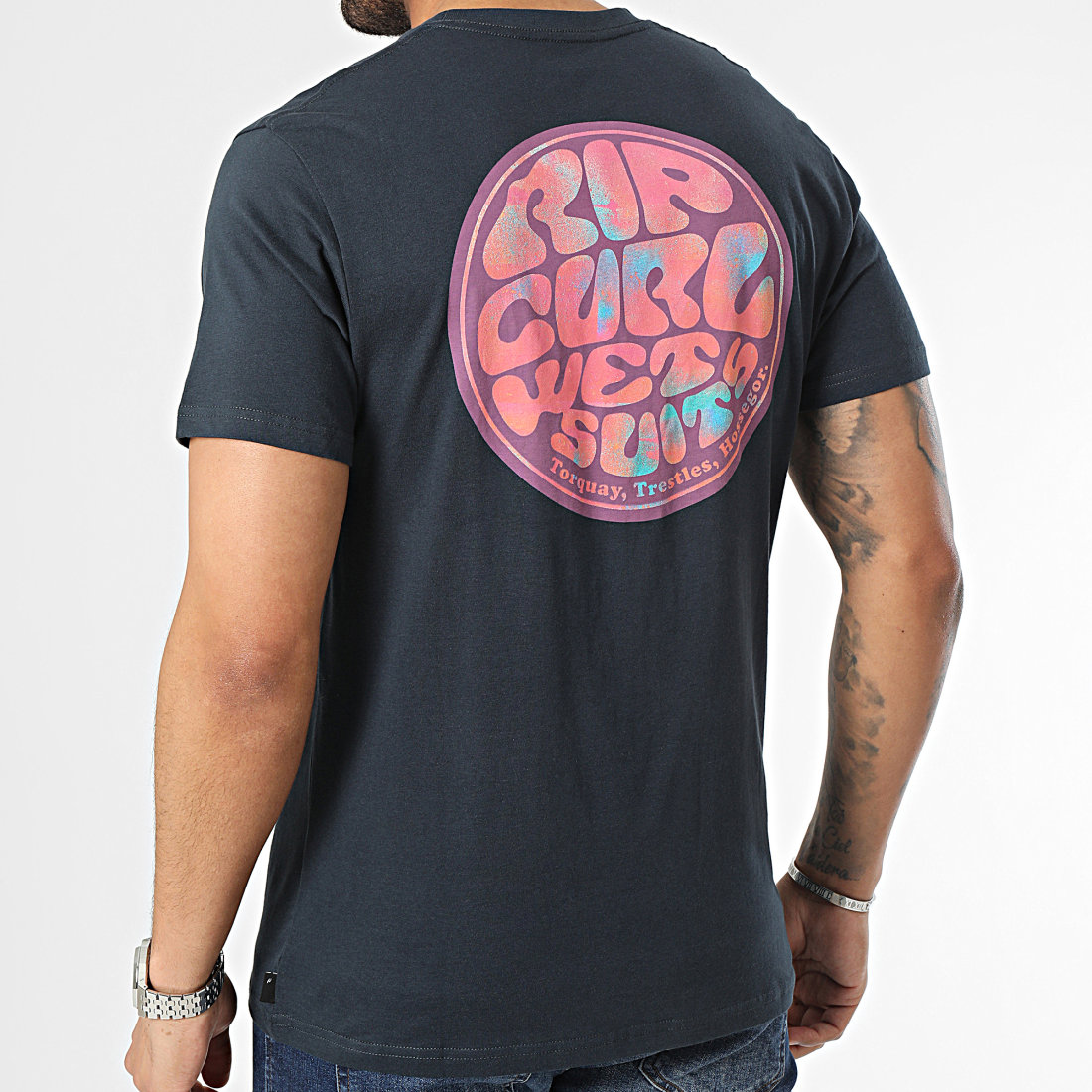 Rip Curl - Tee Shirt Passage 06EMTE Bleu Marine - LaBoutiqueOfficielle.com