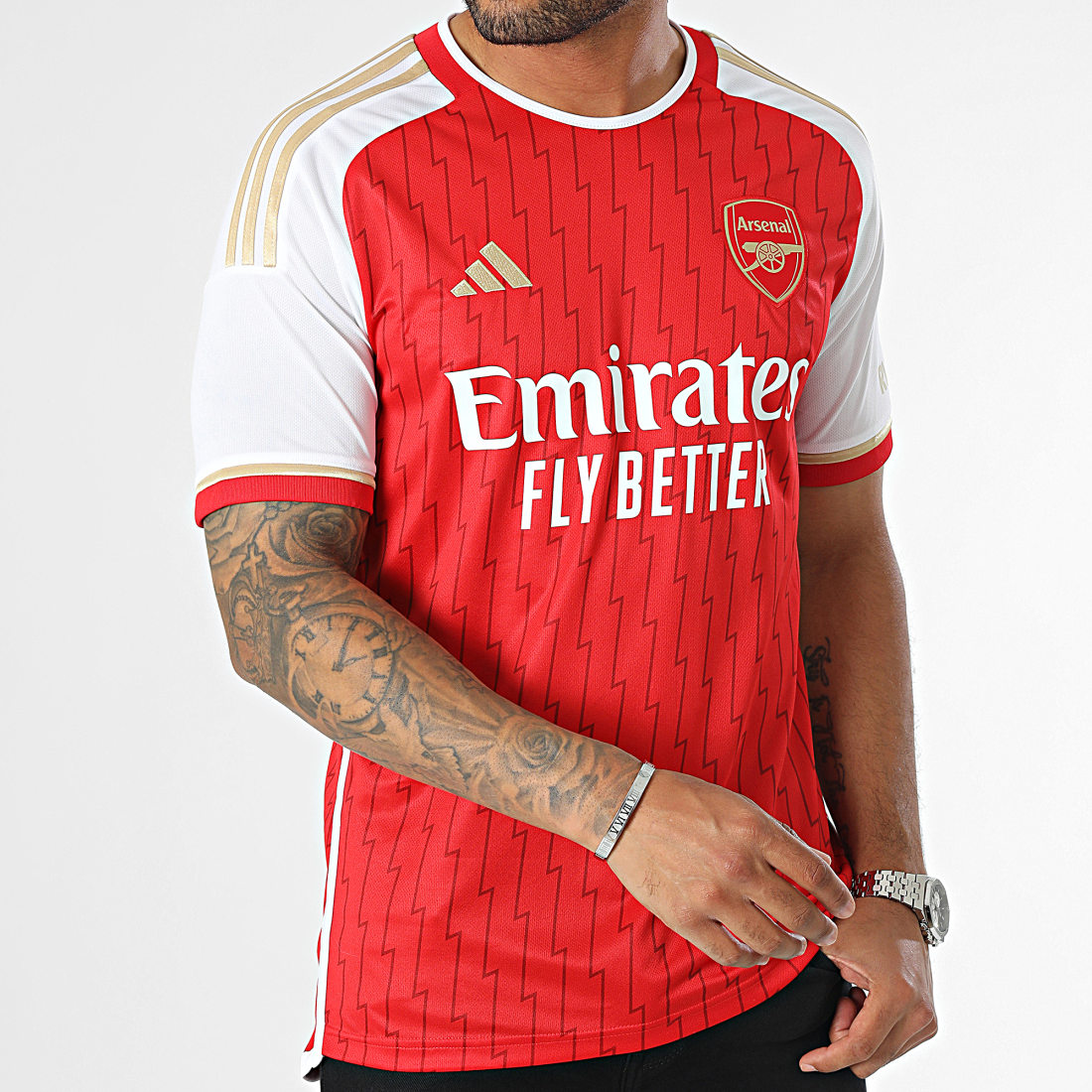 Adidas Sportswear - Maillot De Foot A Bandes Arsenal FC HR6929 Rouge ...