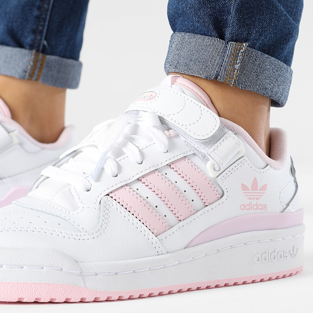 Adidas Originals - Baskets Femme Forum Low IF2732 Footwear White Clear ...