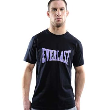 Everlast - Tee Shirt Everlast Ainslee Noir Typo Violet ...