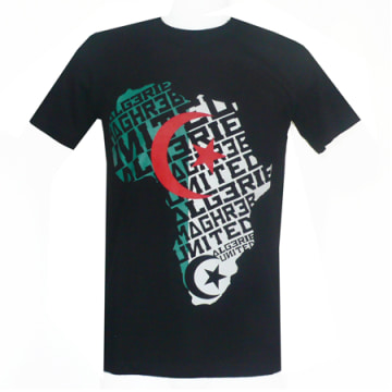 Maghreb United - Tee shirt Maghreb United Noir Algérie Afrique ...