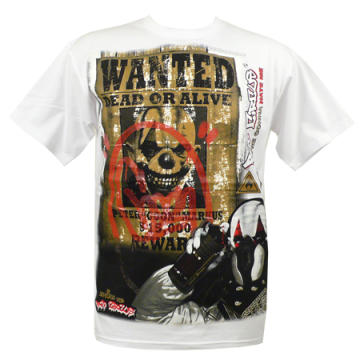 Bad Circus - Tee Shirt Bad Circus Blanc Wanted - LaBoutiqueOfficielle.com