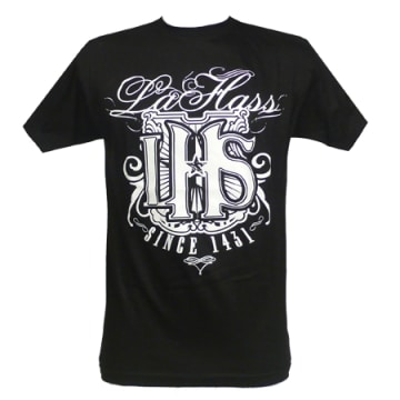 La Hass - Tee Shirt La Hass Noir La Hass Typo Blanc ...
