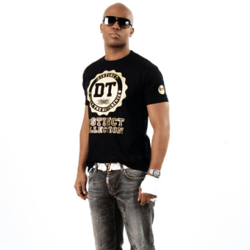 Distinct - Tee Shirt Distinct Noir Capsule Typo Or ...