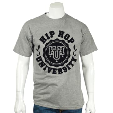 Hip Hop University - Tee Shirt Hip Hop University Classic gris logo ...