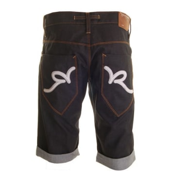 Rocawear - Short Jeans Rocawear Double R Raw Japan R Blanc ...