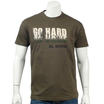 Al Batar - Tee Shirt Al Batar Go Hard Kaki - LaBoutiqueOfficielle.com