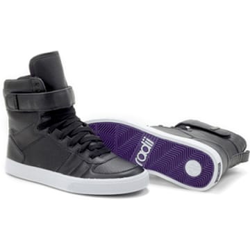 Radii - Basket Radii Moonwalker Black Leather Perf Cuir Noir ...