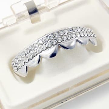Bling Bling - Grillz Strass Bling Argent 2 Rangees 016 ...