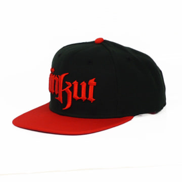 Unkut - Casquette Unkut Logo Noir Typo Rouge - Ryses