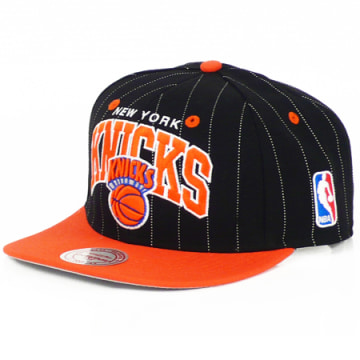 Mitchell and Ness - Casquette Mitchell And Ness New York Knicks Noir ...