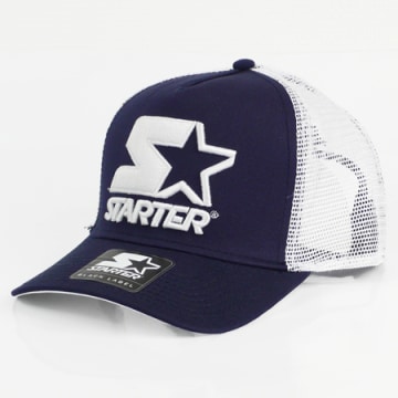 Starter - Casquette Snapback Starter Trucker Bleu Marine Blanc ...