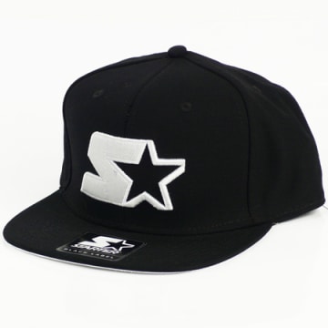 Starter - Casquette Snapback Starter Logo Noir Typo Blanc ...