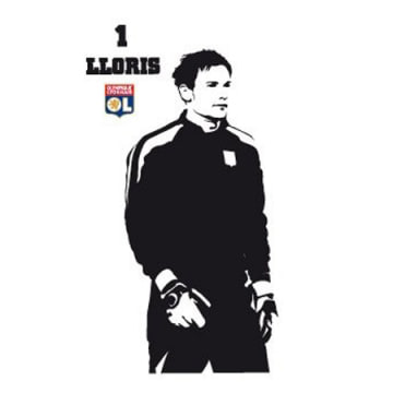StickFoot - Sticker mural StickFoot Lloris Silhouette - Ryses