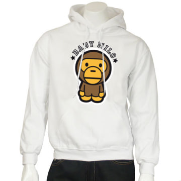 Baby Milo - Sweat Capuche Baby Milo blanc classic ...
