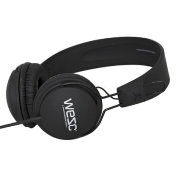 WESC - Casque Audio Wesc Tambourine Noir Noir - LaBoutiqueOfficielle.com