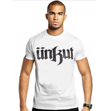 Unkut - Tee Shirt Unkut Losange Blanc Typo Noir - LaBoutiqueOfficielle.com