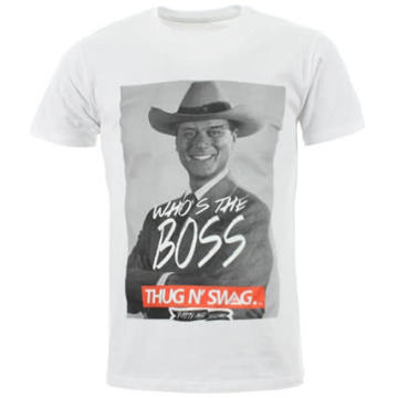 Thug N Swag - Tee Shirt Thug N Swag The Boss Blanc ...