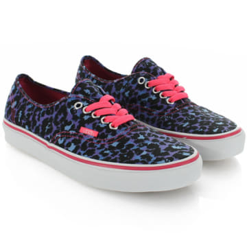 Vans - Baskets Vans Authentic Leopard Skull Blue True ...