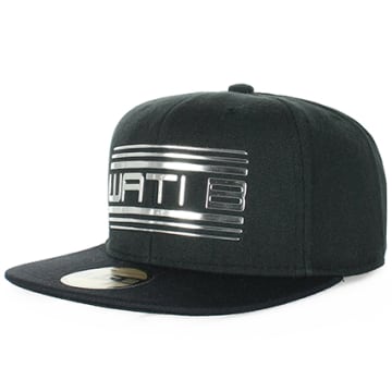 Wati B - Casquette Snapback Wati B Sonic Weld Black Silver ...