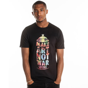 Wrung - Tee Shirt Wrung Make Art Noir - LaBoutiqueOfficielle.com