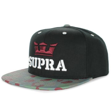 Supra - Casquette Snapback Supra Above Noir Camo - LaBoutiqueOfficielle.com