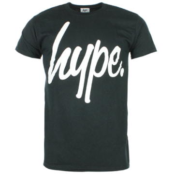 Hype - Tee Shirt Hype Script Noir Blanc - LaBoutiqueOfficielle.com